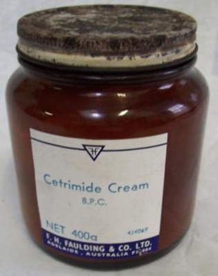 Cetrimide cream in container; F.H Faulding & Co.; QS2008.204 | eHive