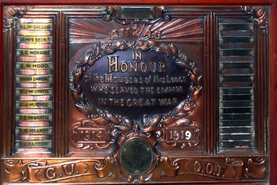 GUOOF Honour Board WW!; S93 | eHive