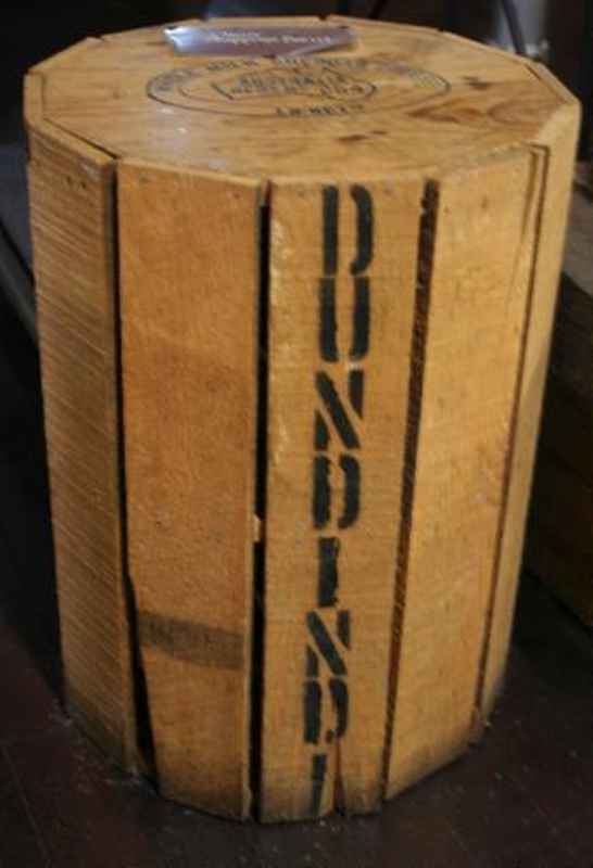 Cheese Barrel, wood, used for transporting cheese at Dundindi, Bega ...