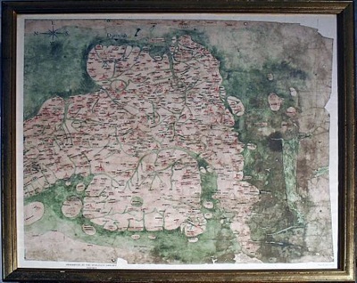 Map of Britain c.AD1360 Known as the Gough Map; 1998; DUWHM:P589.1 | eHive