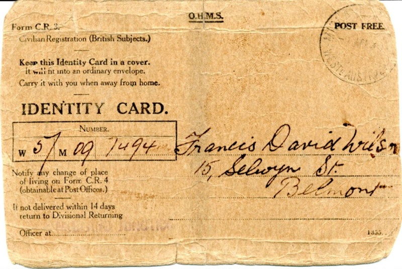 Identity card; 1940s; T184 | eHive