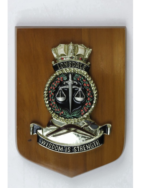 HMAS Lonsdale - crest; A_2013-048 | eHive