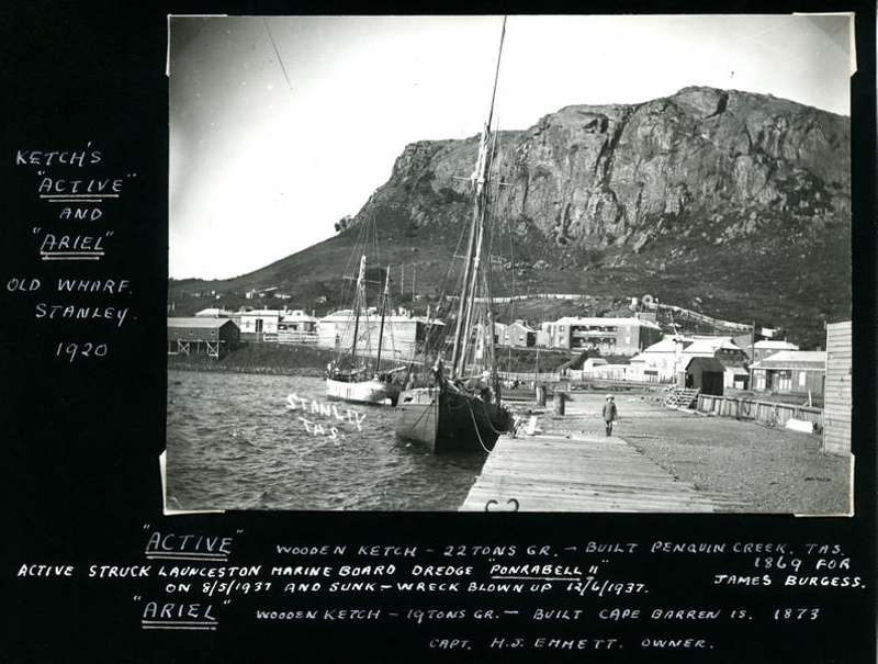 Active and Ariel, Stanley Wharf by Cyril Smith 1920; P_2015-0587(11 ...