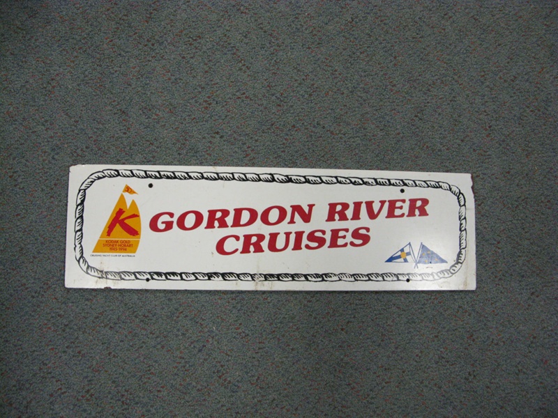 Sydney Hobart Yacht race - nameplate Gordon River Cruises; A_2015-042 ...