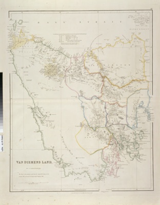 Van Diemens Land (map); Arrowsmith, John; 1832; D_1999.67 | eHive