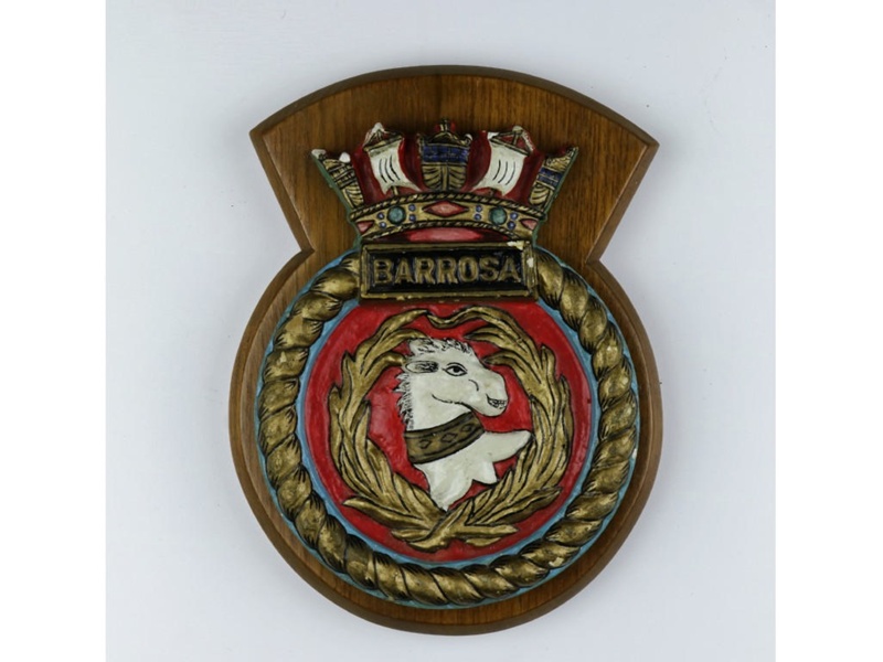HMS Barrosa - crest; A_1984-599 | eHive
