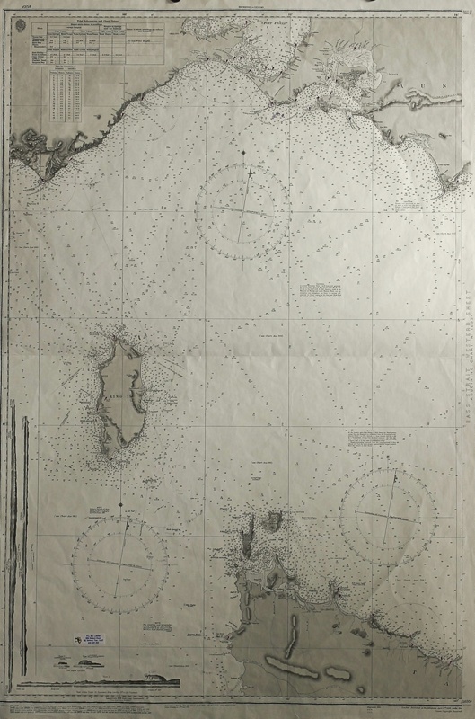 British Admiralty Chart No. 1695B - Bass Strait - Western Sheet; D_2019 ...