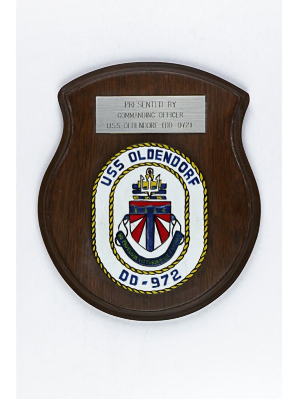 USS Oldendorf - crest; A_1984-590 | eHive