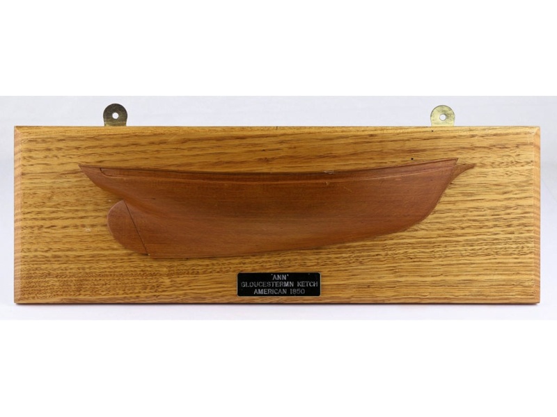 Ann (Gloucesterman ketch)- half hull model; A_2018-010 | eHive