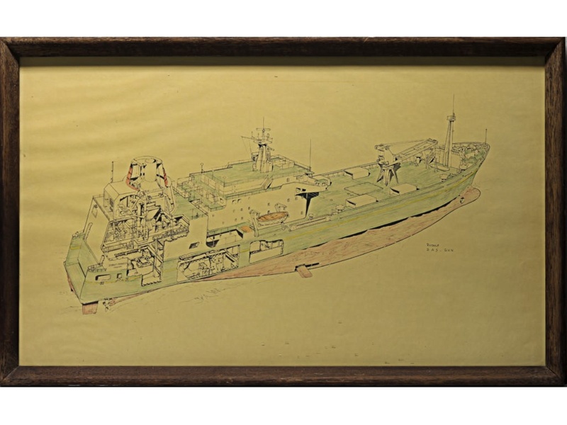 SEAWAY PRINCESS (TEV)- isometric coloured technical drawing; P_2003-046 ...