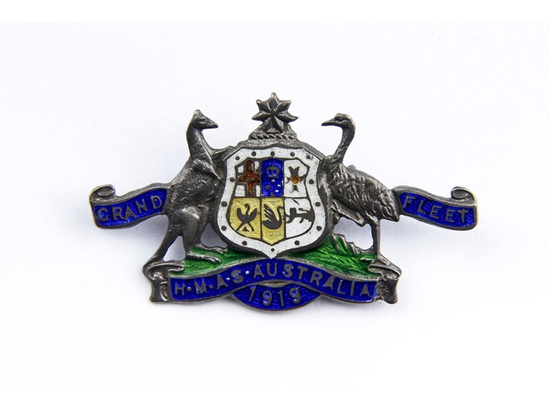 HMAS Australia, Grand Fleet 1919 souvenir badge ; A_1998-034 | eHive