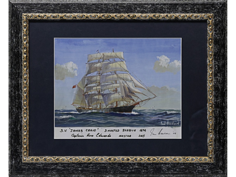 S.V. "James Craig" 3 masted barque 1874 by Ian Hansen 2005; P_2006-004 ...