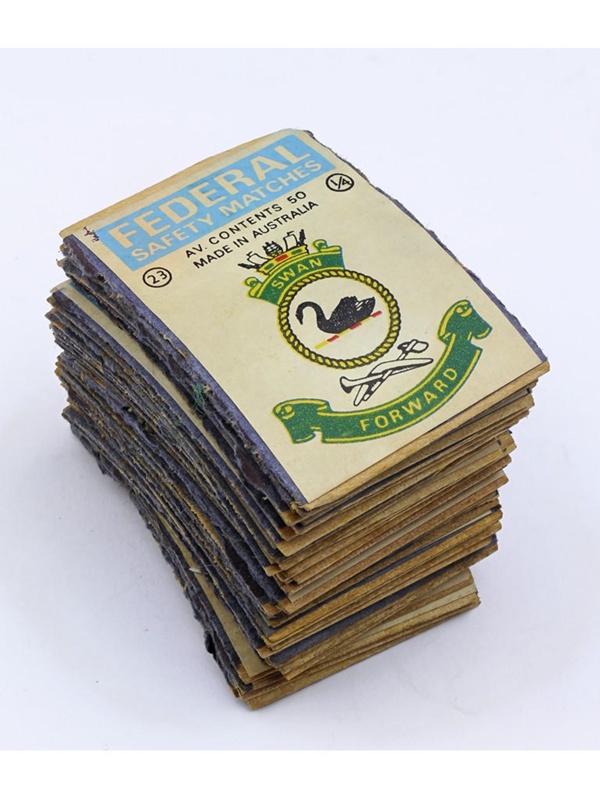 Federal Safety Match box labels with RAN ship's crests ; A_2015-069 | eHive