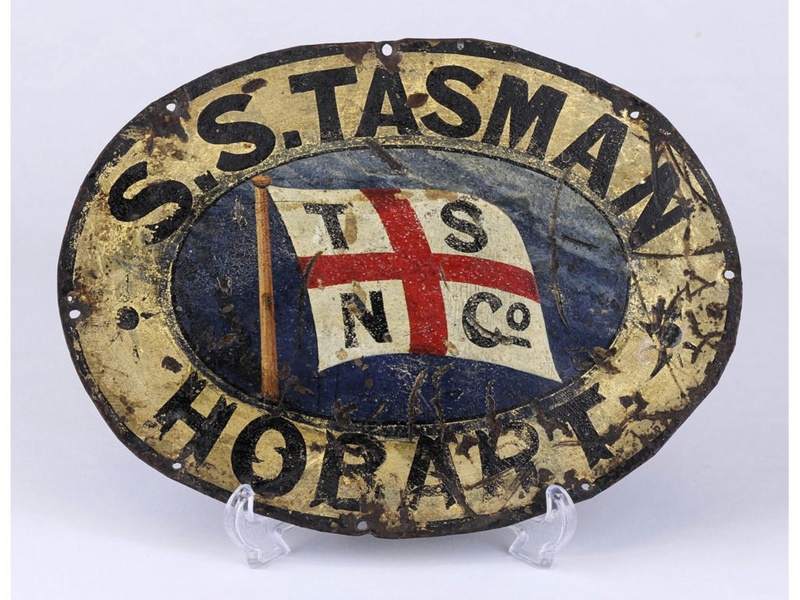 Tasman shipwreck - Boat Plaque from lifeboat of SS TASMAN; A_1984-028 ...