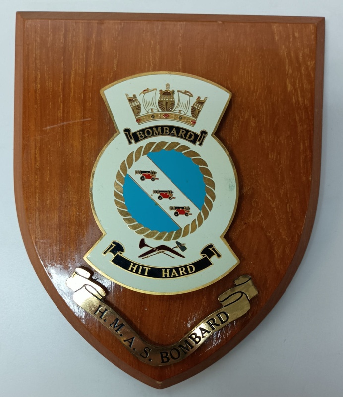 HMAS Bombard - Naval Ship's Badge; A_2025-057 | eHive