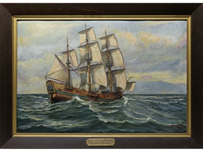 Capt. Cook's Endeavour by Samuel James Marchant 1936; P_1990-089 | eHive