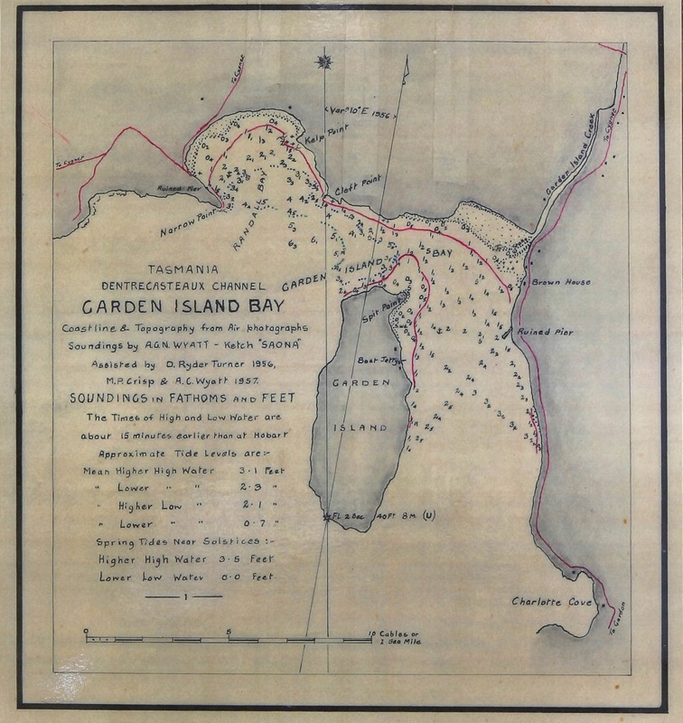 Garden Island Bay, Tasmania Chart by A.G.N Wyatt; D_2019-008 | eHive