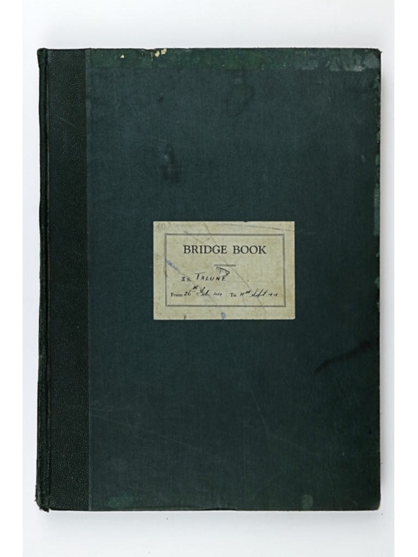 SS Talune Bridge Book; D_2023-056 | eHive