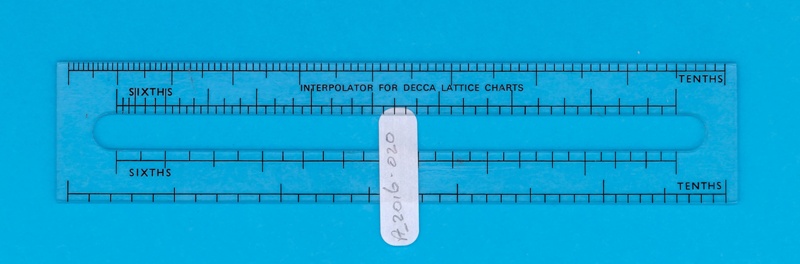 Interpolator ruler for Decca Lattice Charts; A_2016-020 | eHive
