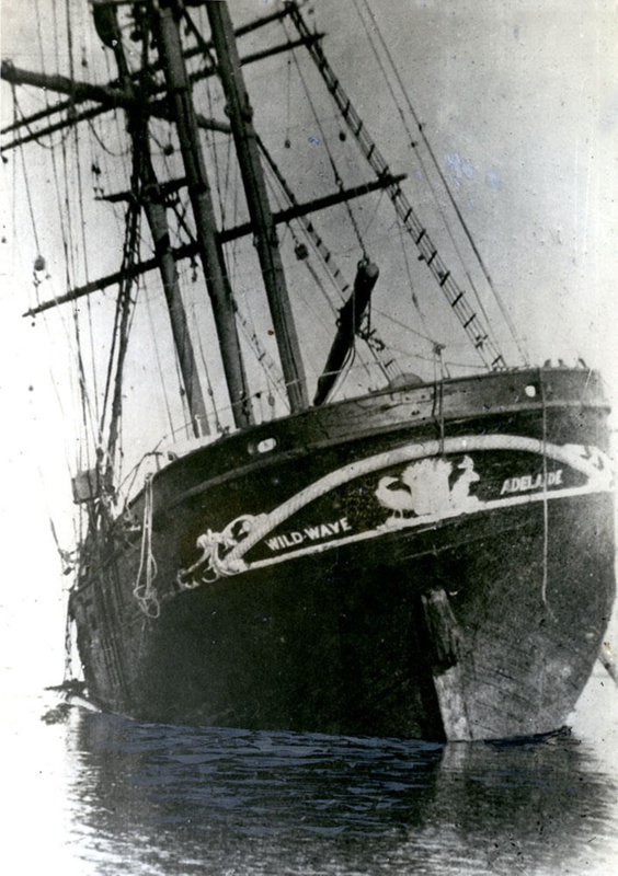 Wreck of barque WILD WAVE; 1923; P_OM_A_20c | eHive