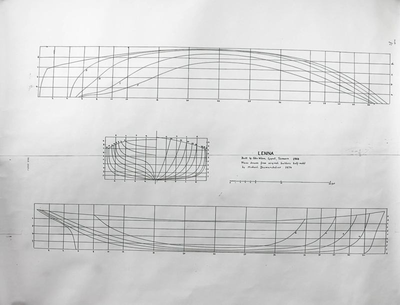 LENNA ketch - plans built by John Wilson 1903; D_2019-072 | eHive