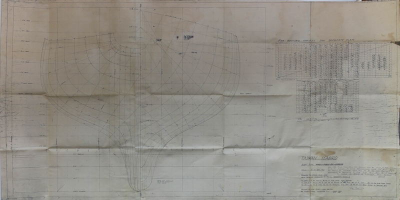 Tasman Seabird Body Plan - Alan Payne, June 1963; D_2020-022 | eHive