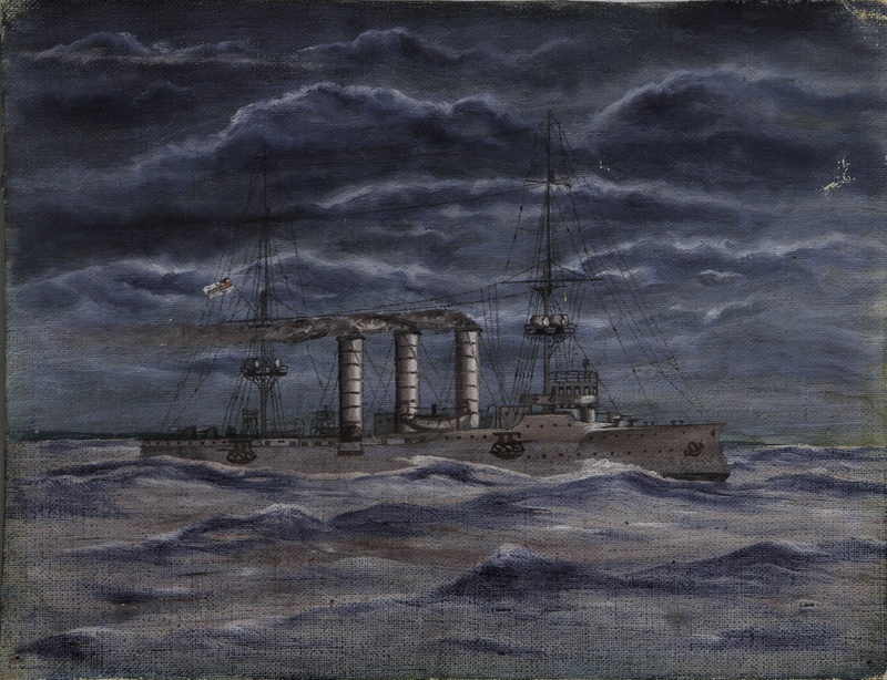 SMS Emden underway by J.L; P_2019-327 | eHive