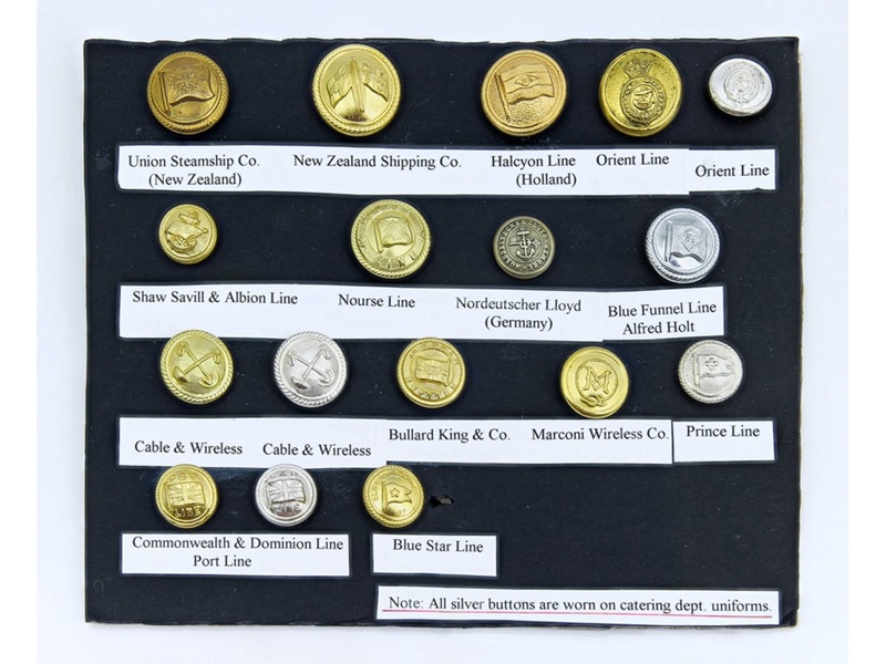 Merchant Navy uniform button collection; A_2005-120 | eHive