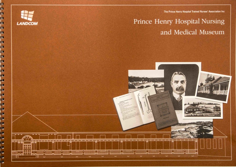 Book, spiral bound, brown cover "Prince Henry Hospital Nursing and ...