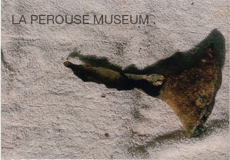 Colour print photograph of a flattened bronze trumpet bell.; Reece ...