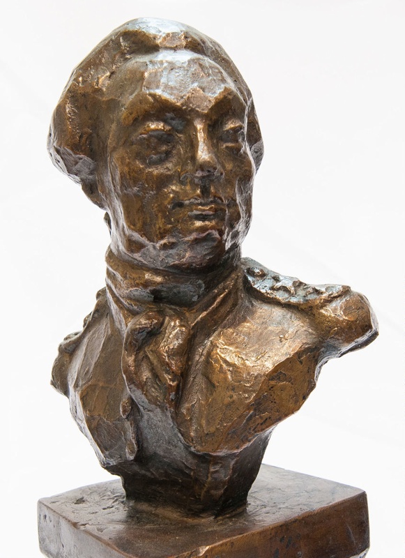 Sculpture, small bust of Laperouse by Ante Dabro; Ante Dabro; 89.3 | eHive