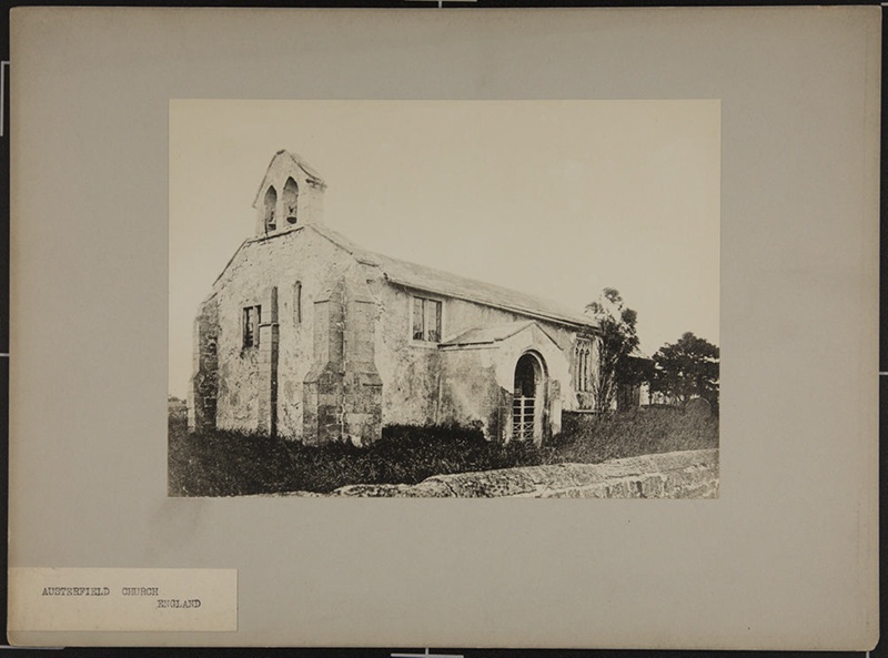 Austerfield Church, England; Burbank, A. S. (Alfred Stevens); 1892 ...