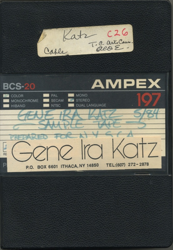Gene Ira Katz NYSCA Sample Tape; Gene Ira Katz; 1984; 2020:0002:0700 ...