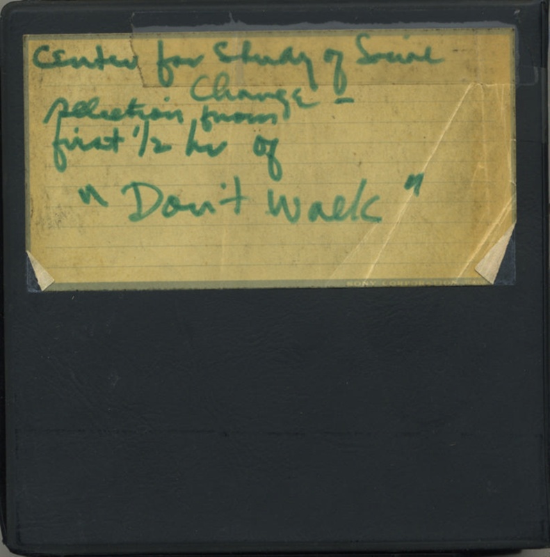 Don't Walk; Center for Study Social Change; 2020:0002:1318 | eHive