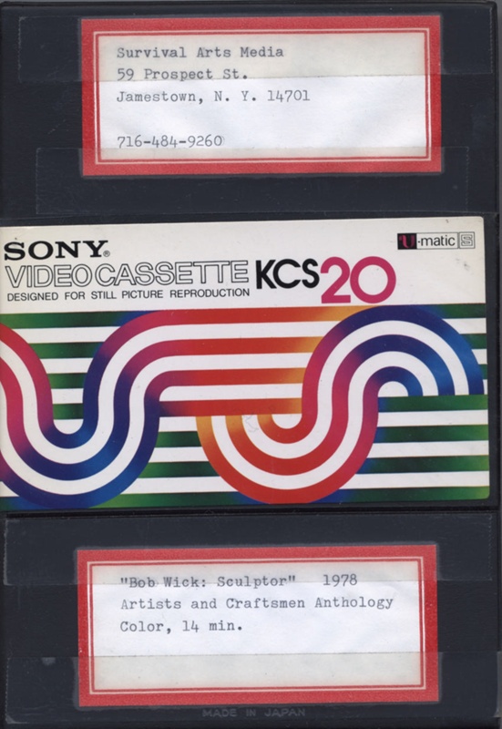 Bob Wick: Sculptor; 1978; 2020:0002:0512 | eHive