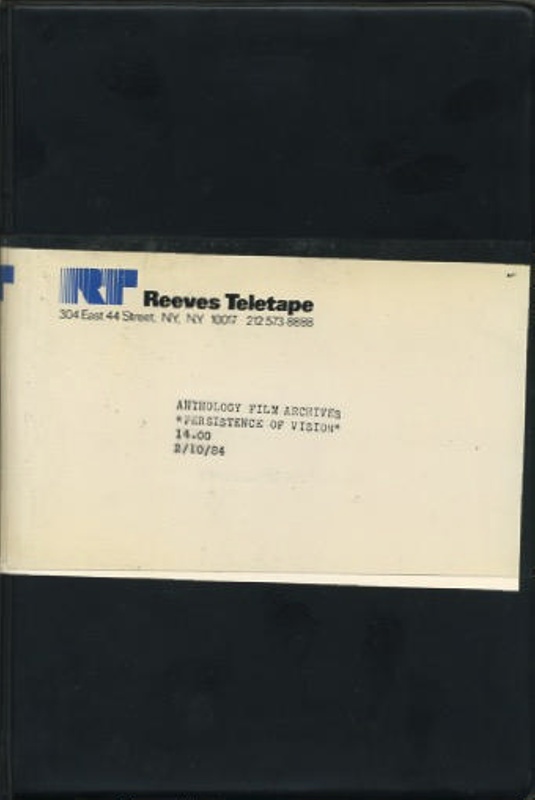 Persistence of Vision; Anthology Film Archives; 2020:0002:1144 | eHive