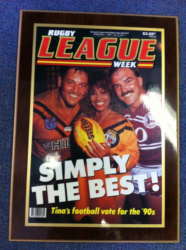 Magazine cover, "Simply the Best" Rugby League Week, 1990; Australia ...