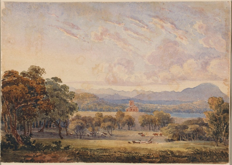 Painting, St. Thomas Church Port Macquarie; Samuel Augustus Perry ...