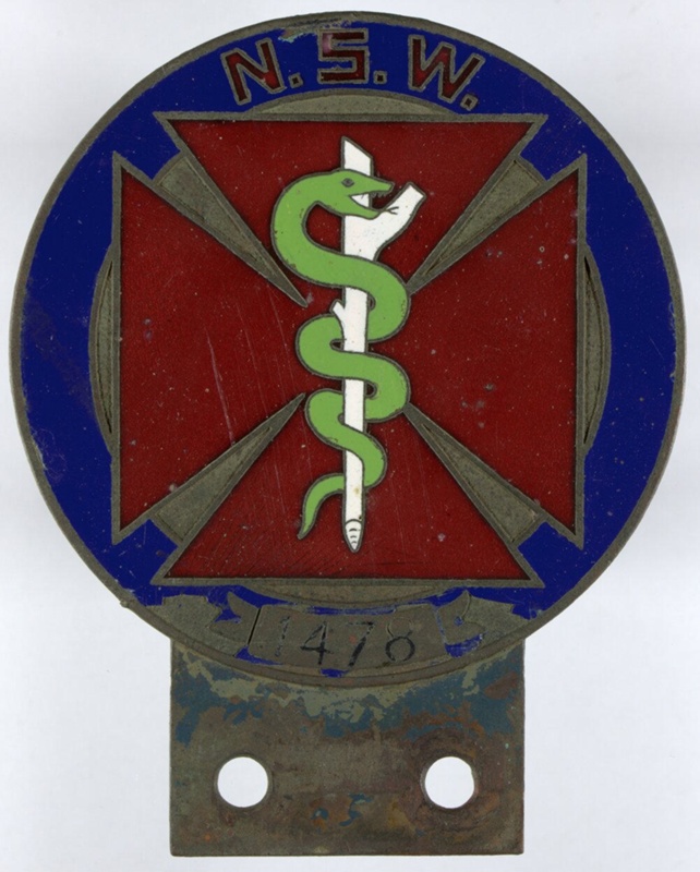 NSW Doctors Car Badge; Amor Ltd.; c1928; 2017.44 | eHive