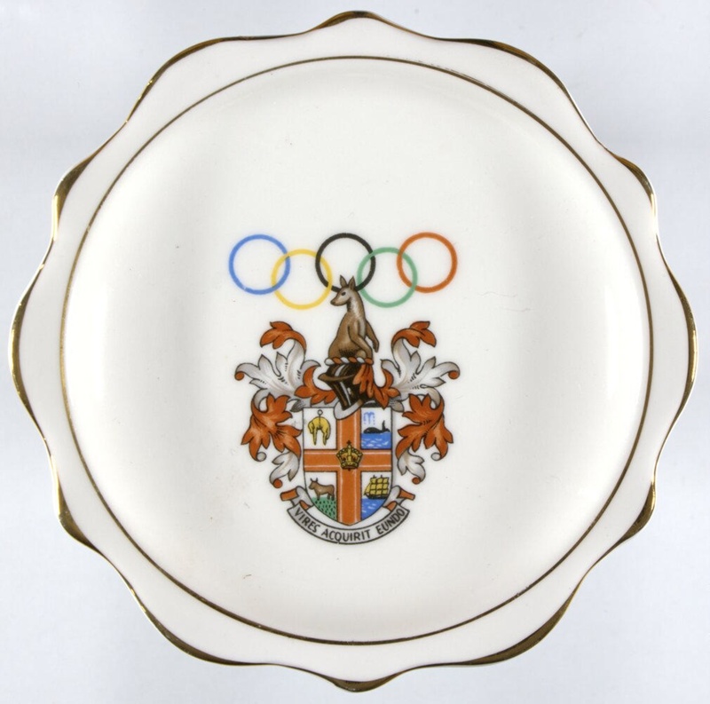 Plate, Melbourne Olympic Games; Royal Albert; 1956; 2021.37 | eHive