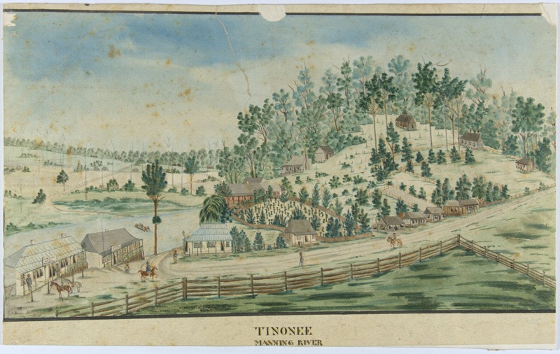 Painting, Tinonee, Manning River; George Herman Bruhn; c1870; 101W | eHive