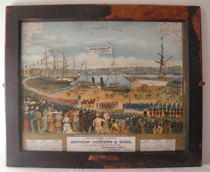 Calendar 1886, The Embarkation of The New South Wales Troops for Suakim ...
