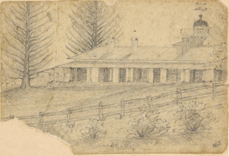 Drawing, Lake Innes House; 1865; P25088 | eHive