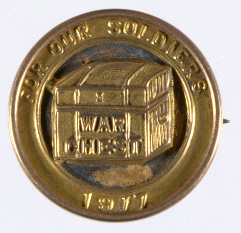 Badge, War Chest; 1917; 2016.06 | eHive