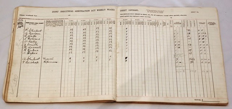 Wages Book, Schubert Timber Mill; 1945-47; 5994a | eHive