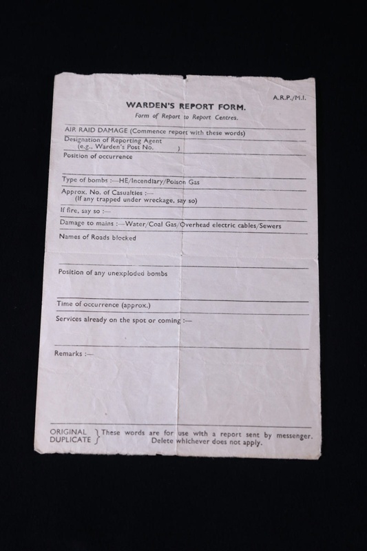 Warden's Report Form ; STMEA:1988-20.10 | eHive