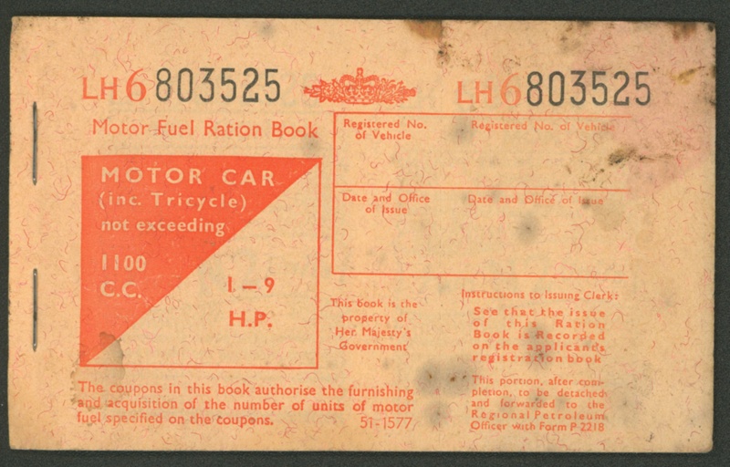 Motor Fuel Ration Book; STMEA:2005-30 | eHive