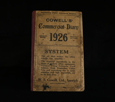 Notebook Cowells Commercial Diary 1926; 1926; STMEA:2006-123 | eHive