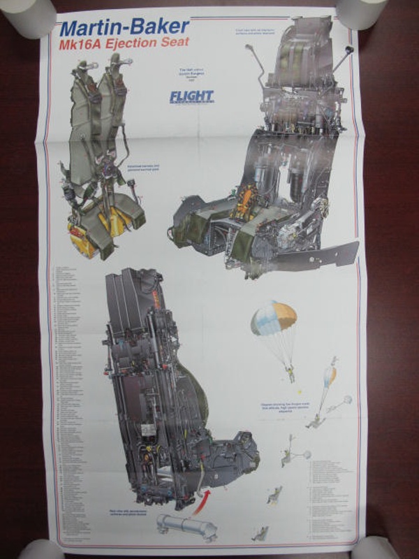Martin Baker MK16A Ejection Seat Diagram 1997; Flight International; TAM2013.178 | eHive