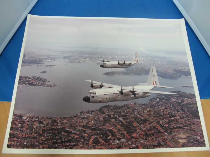 Photograph RAAF C130 Hercules in formation; TAM2012.515 | eHive